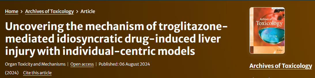 Uncovering the mechanism of troglitazone-mediated idiosyncratic drug-induced liver injury with ...